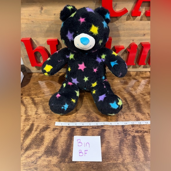 Build-A-Bear | Toys | Build A Bear 6 Black Teddy Bear With Colorful ...